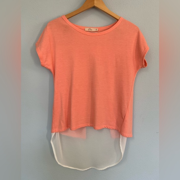 Elodie | Tops | Elodie Highlow Sheer Back Top | Poshmark